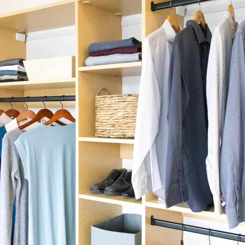 Custom closet systems, closet rods, and closet accessories