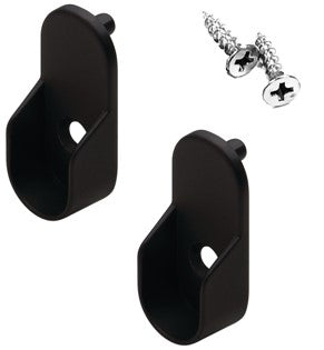 Oval end supports with 5mm pins – Custom Closets Online